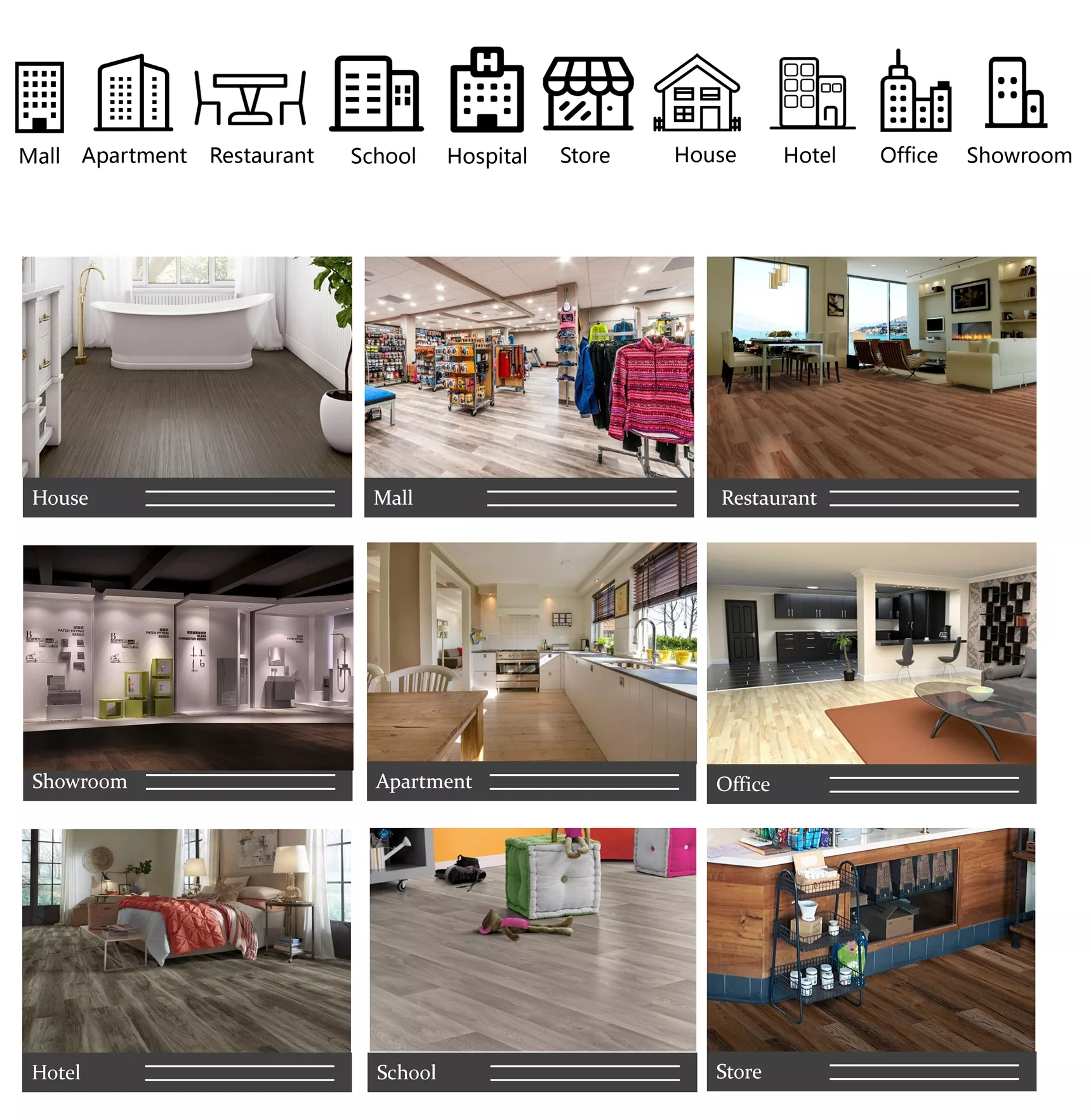 We're SPC Flooring Manufacture in China With 3.2mm 3.5mm 4mm 5mm 6mm ...